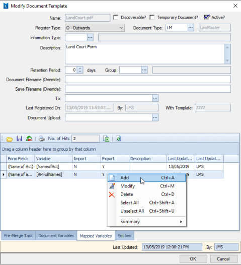 How to Create a PDF Document Template to Merge from LawMaster ...